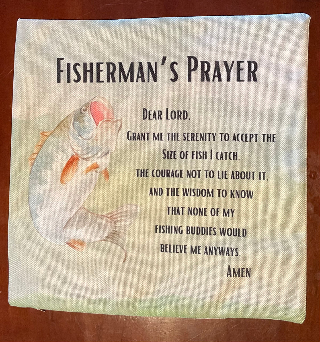 Fisherman’s Prayer fish – Rhonda’s PillowTalk